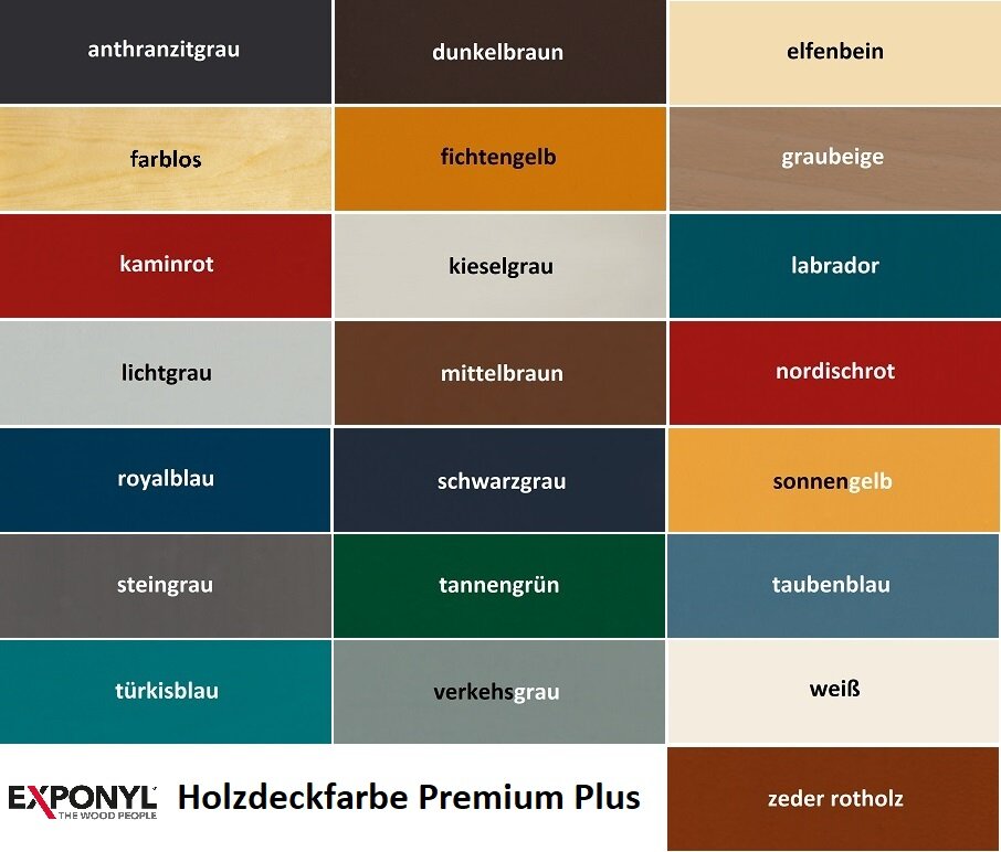 Exponyl Holzdeckfarbe Premium Plus